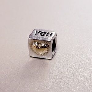 Pandora | Jewelry | Authentic Pandora Retired I Love You Block | Poshmark